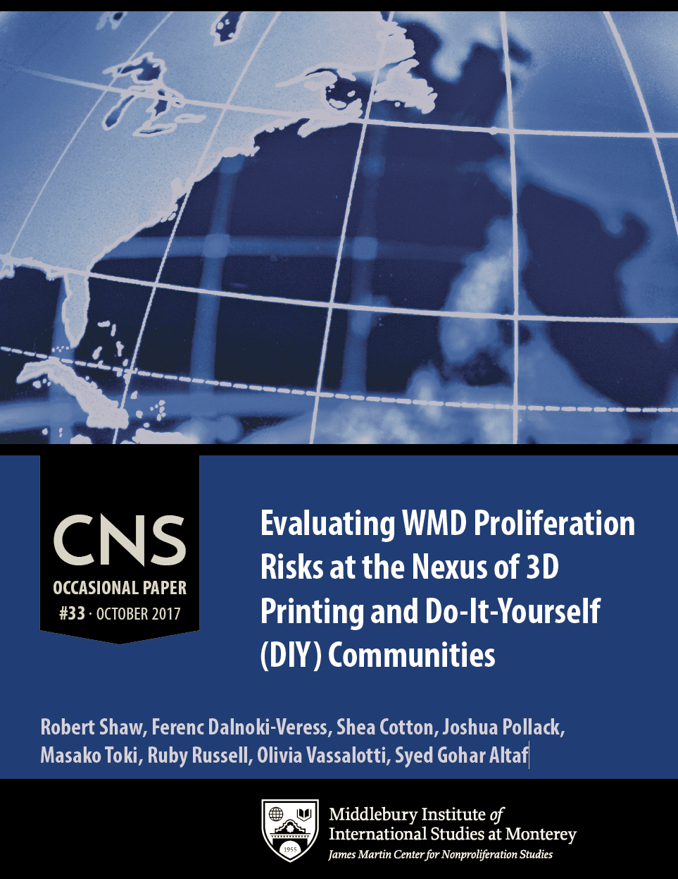 OP#33: WMD Proliferation Risks at the Nexus of 3D Printing and DIY ...